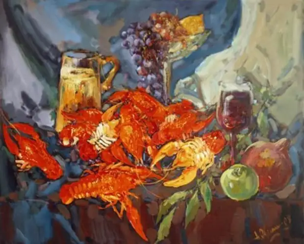 Artist Alexander Otroshko. CHARM tal-persimmon misjur