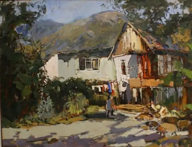 Artist Alexander Otroshko. CHARM tal-persimmon misjur