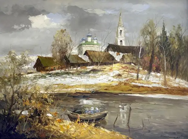 Kunstner Alexander Kolotilov. Landlige landskaber