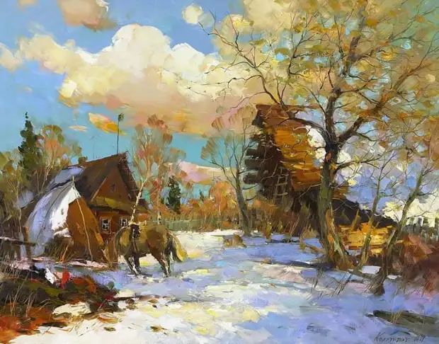 Artistul Alexander Kolotilov. Peisaje rurale