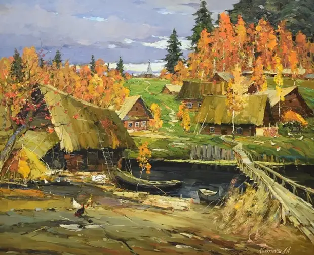 Artistul Alexander Kolotilov. Peisaje rurale