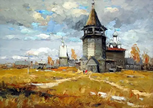 Kunstner Alexander Kolotilov. Landlige landskaber