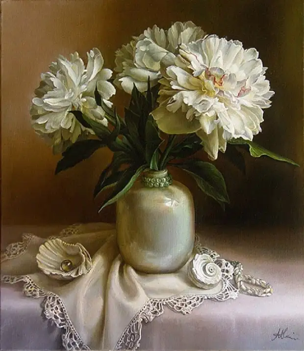 Artist Maria Ilieva. Delicate flowers of Bulgaria