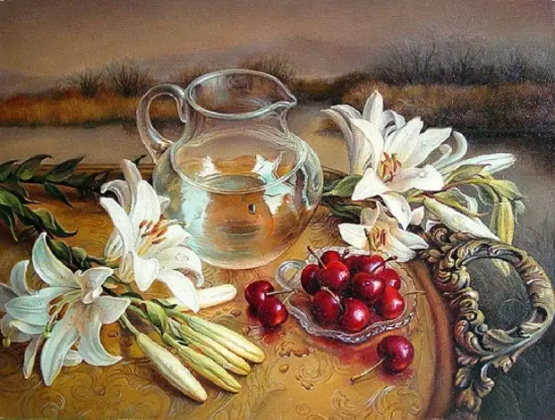 Artist Maria Ilieva. Delicate flowers of Bulgaria