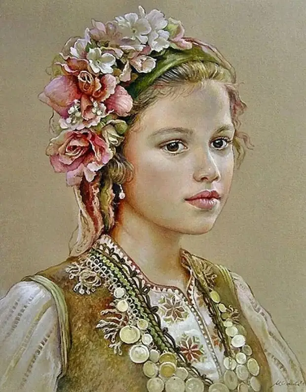 Artist Maria Ilieva. Delicate flowers of Bulgaria