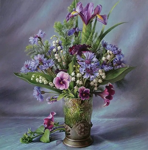 Artist Maria Ilieva. Delicate flowers of Bulgaria