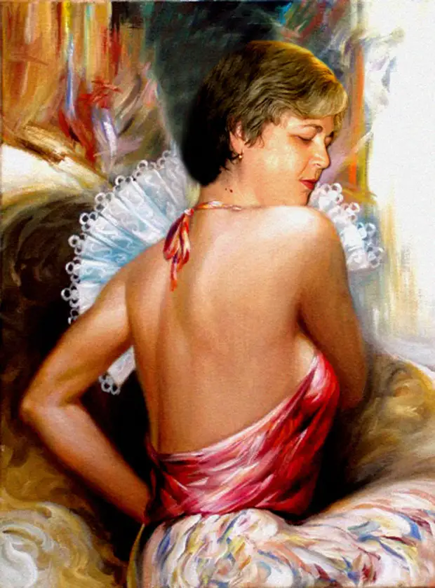 Charming beauties. Artist Arkady Ostritsky