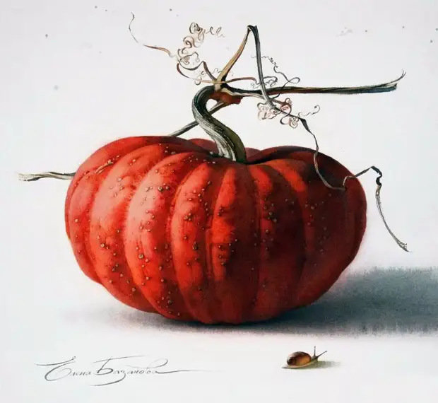 Watercolors by the artist Bazanova Elena. Part 1. Still lifes with vegetables and mushrooms