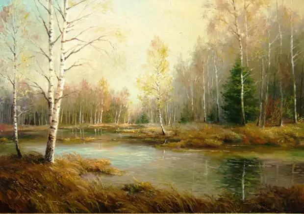 Latvian landscape painter Jan Bartkevics (Jan Bartkevics)