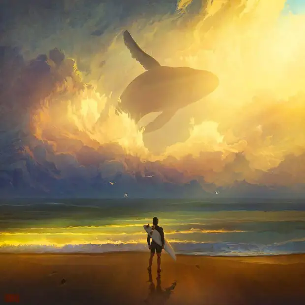 Dipinti colorati di un talentuoso artista russo sotto il soprannome di dipinti RHADS, colorato, artista