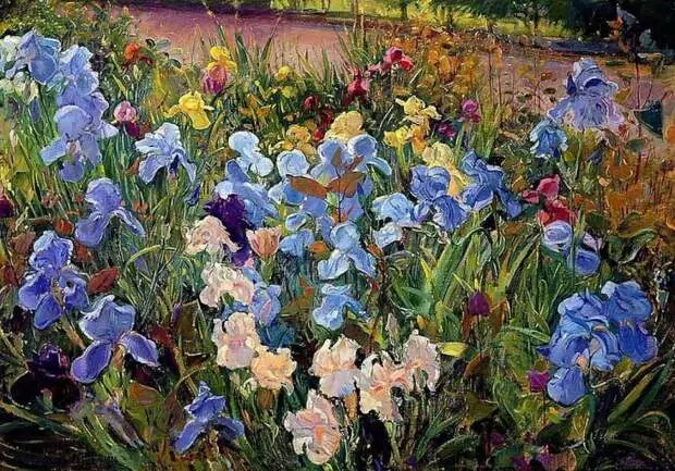 Artist Timothy Easton. The beauty of the English garden