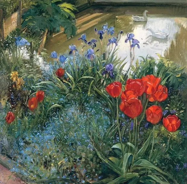 Umělec Timothy Easton. Krása anglické zahrady