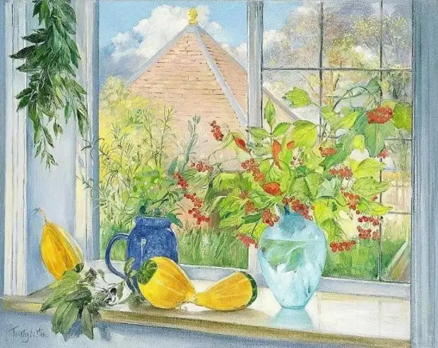 Konstnären Timothy Easton. Skönheten i den engelska trädgården