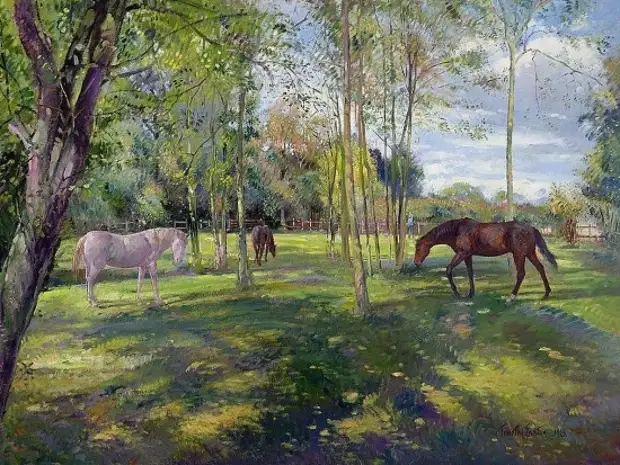 Artisto Timothy Easton. La beleco de la angla ĝardeno