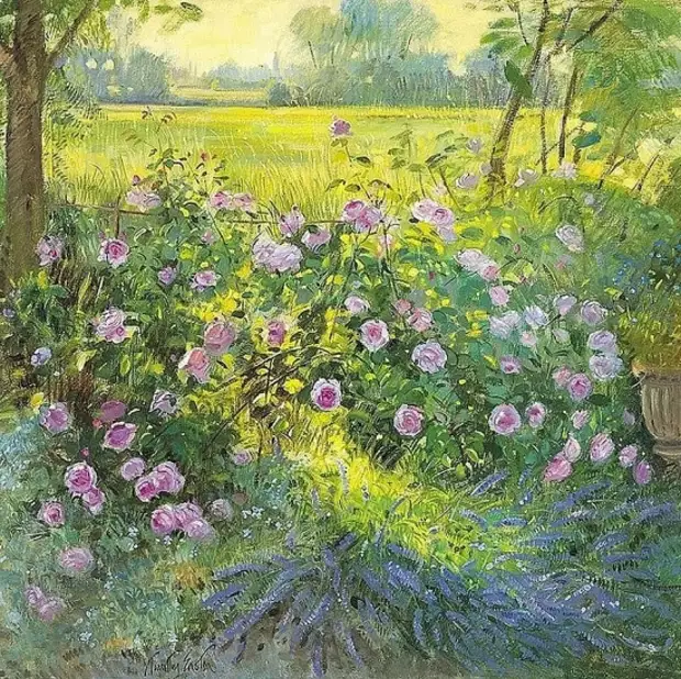 Konstnären Timothy Easton. Skönheten i den engelska trädgården