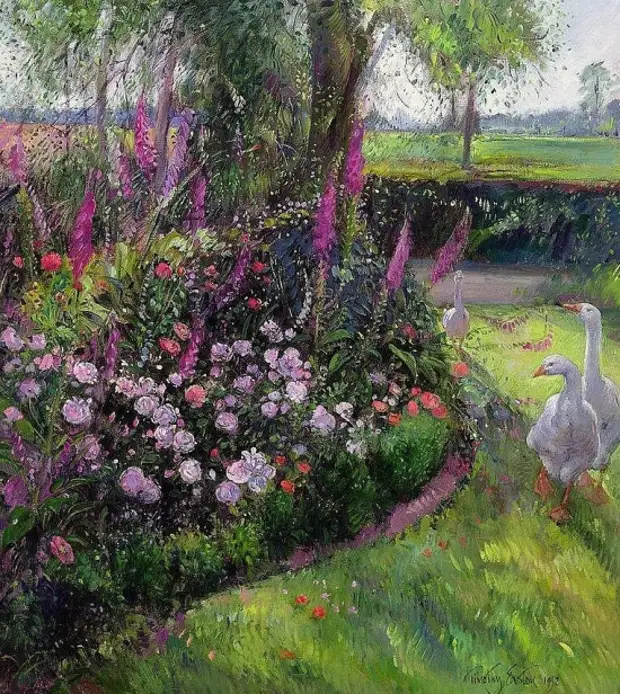 Artisto Timothy Easton. La beleco de la angla ĝardeno