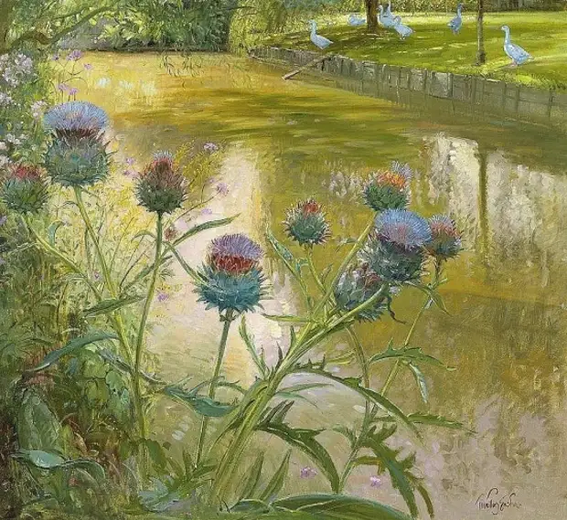 Artisto Timothy Easton. La beleco de la angla ĝardeno