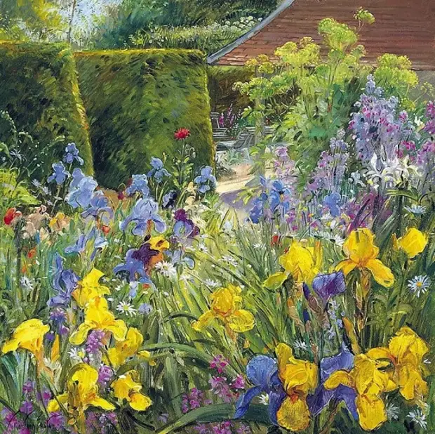 Konstnären Timothy Easton. Skönheten i den engelska trädgården