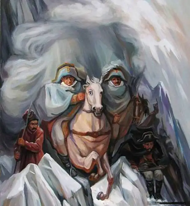 Pictiúir illusion ón ealaíontóir Úcránach Oleg Shuplyak