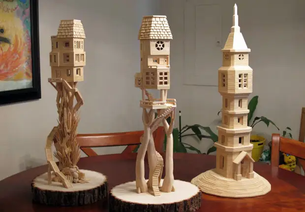 12 masterpieces made from toothpicks toothpick DIY