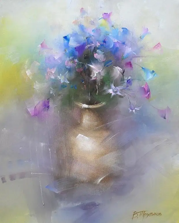 Artist Vitaly Trubanov. Amazing bouquets of flowers