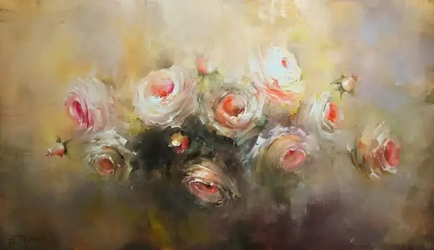 Artist Vitaly Trubanov. Amazing bouquets of flowers