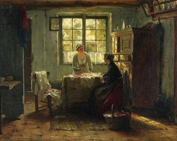 Umjetnik Edward Antoon Portielje (1861-1949). Mala predstava 