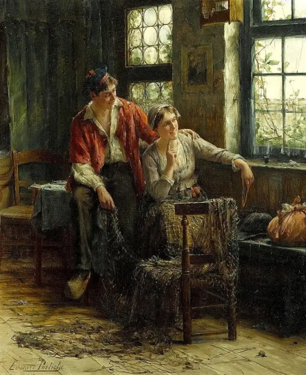 Konstnären Edward Antoon Portielje (1861-1949). Liten pjäs 