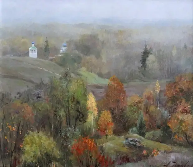 AUTUMN A GARIN RASIYA. ARTIST AZAT GALIMOV (RUSSIA, 1958)