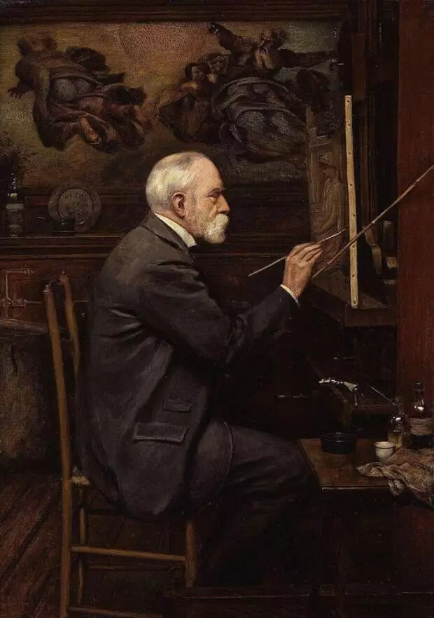 Msanii Edward John Poynter (1836 - 1919). Bard ya uchoraji wa Kiingereza