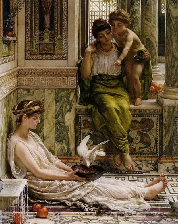 Artiste Edward John Poynter (1836 - 1919). Barde de la peinture anglaise