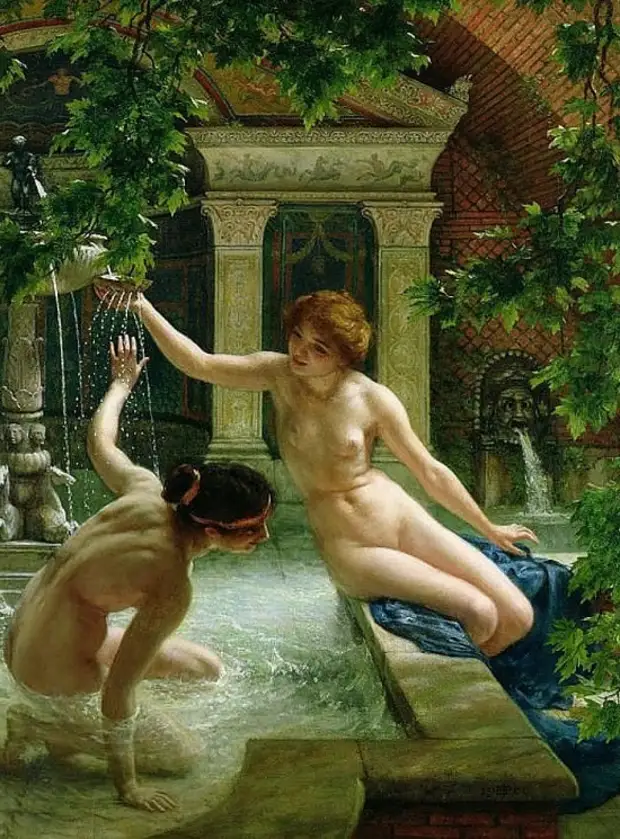 Ealaíontóir Edward John Poynter (1836 - 1919). Bard de phéintéireacht Bhéarla