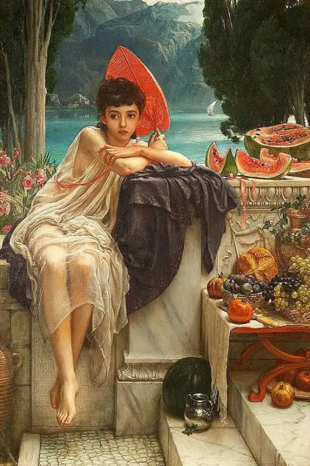 Artist Edward John Poynter (1836 - 1919). Bard of english painting