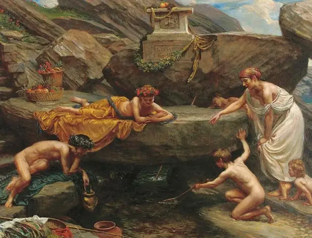 Mpanakanto Edward John Poynter (1836 - 1919). Sarin'ny sary hosodoko anglisy