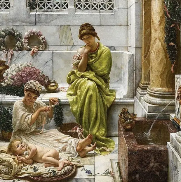 אַרטיסט Edward John Poynter (1836 - 1919). באַרד פון ענגליש געמעל