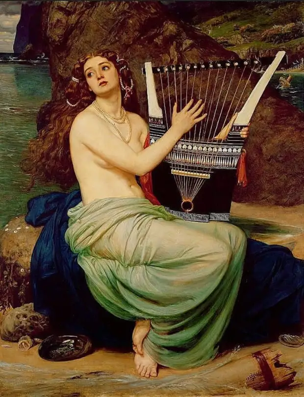 Kunstneren Edward John Poynter (1836 - 1919). Bard av engelsk maleri