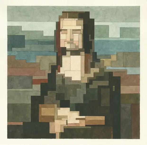 Dipinti a 8 bit di Adam Lister a otto bit, arte, pittura