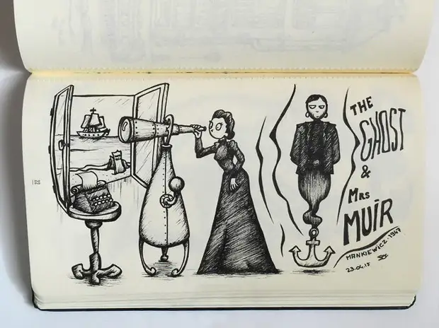 The Phantom and Mrs. Muir Movie, Drawings, Film