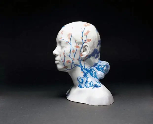 Porcelain busts bust, porcelain