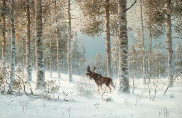 HUNTING PAINTING OF COUNT MURAVYOV.