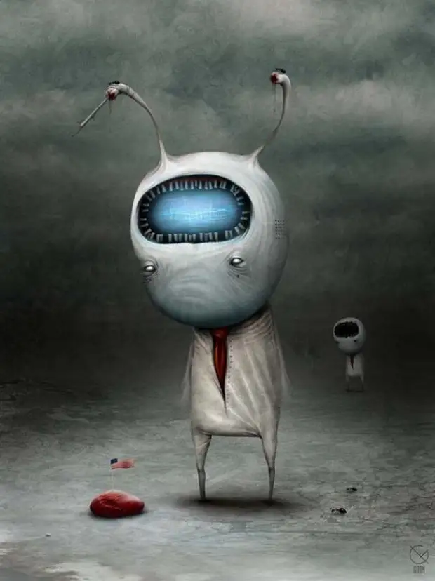 Gloomy imihlaba Anton Semenov ukupeyinta, art