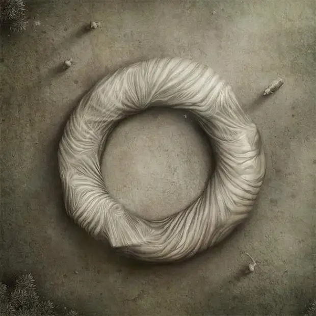 Dinjiet skuri tal-pittura ta ’Anton Semenov, arti