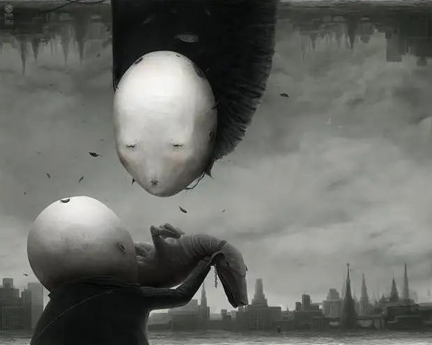 Gloomy imihlaba Anton Semenov ukupeyinta, art