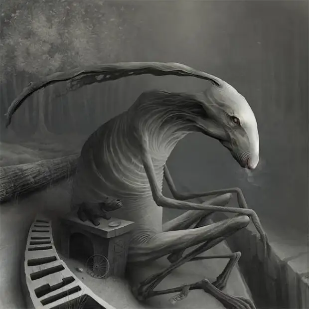 Gloomy imihlaba Anton Semenov ukupeyinta, art