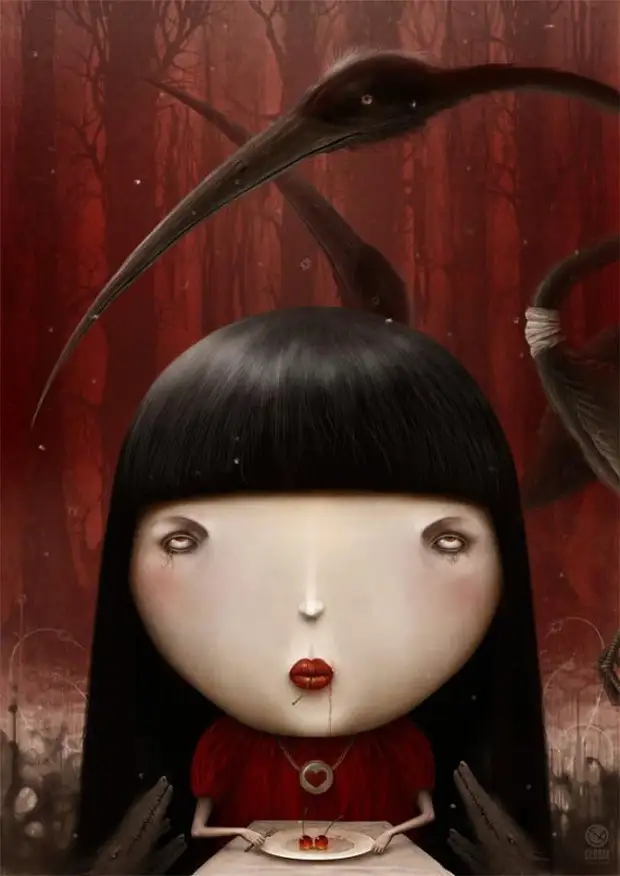 Gloomy imihlaba Anton Semenov ukupeyinta, art