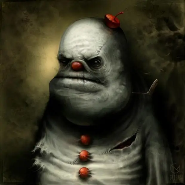 Dystre verdener av Anton Semenov -maleri, kunst