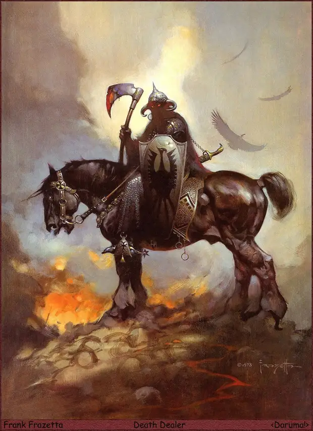 Iṣẹ ọna Frank Frazetta, itan -akọọlẹ, awọn kikun, awọn oṣere