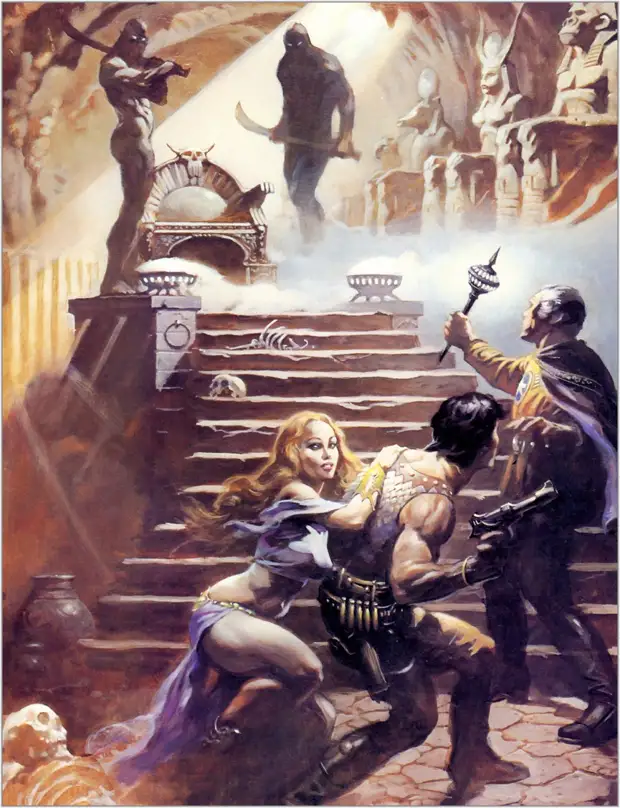 Iṣẹ ọna Frank Frazetta, itan -akọọlẹ, awọn kikun, awọn oṣere