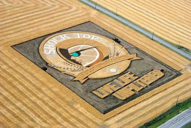 Ameerika kunstniku Stan Hurda äärejoonised Agropainting, Stan Hirst Earthworks, Faktid