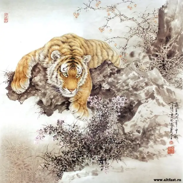 Animaux dans les peintures de Gohua par Tang Jiang